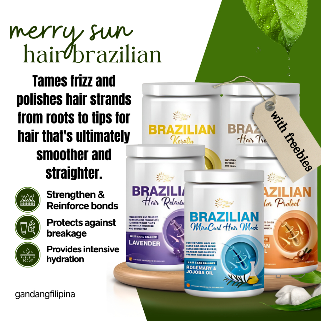 Original Merry Sun Brazilian Hair Treatment (1000ml&500ml )Sakura ...