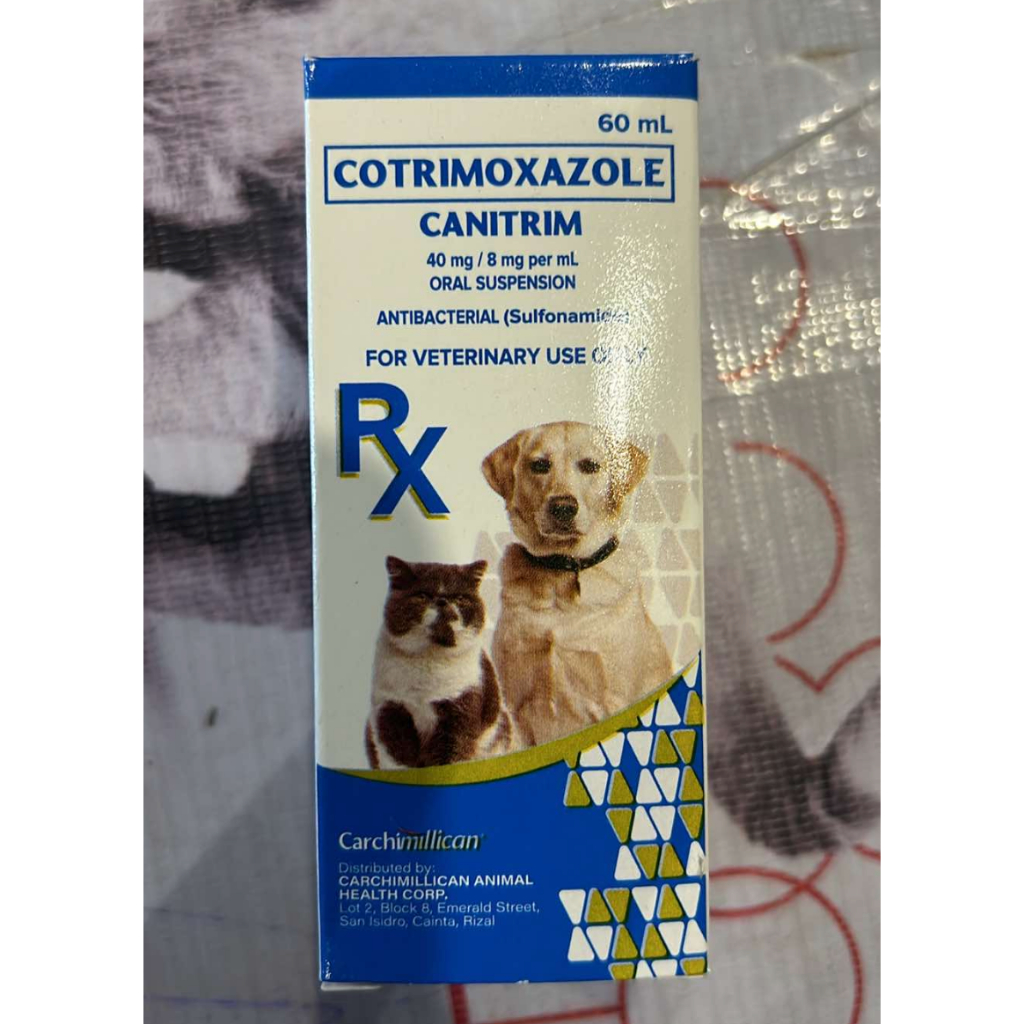 Canitrim (Cotrimoxazole) Syrup for Dogs Cats Birds 60ml | Shopee ...