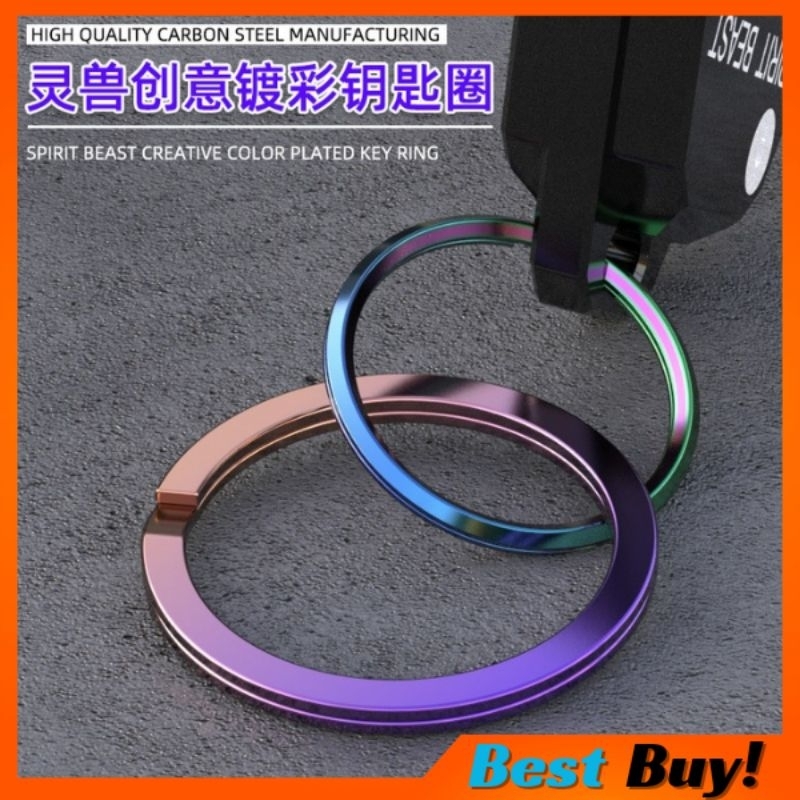 Spirit Beast Keychain Ring Color plated Keyring Rustproof | Shopee ...