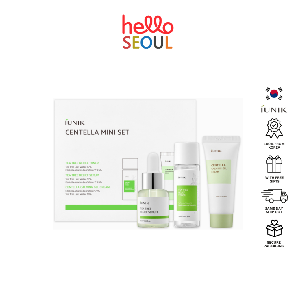 IUNIK Centella Mini Set (Toner/Serum/Gel Cream) | Shopee Philippines