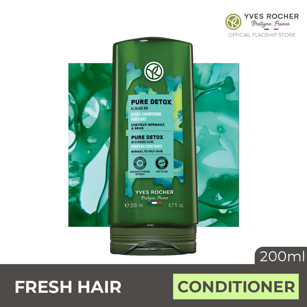Yves Rocher Refresh Purifying Conditioner with Organic Algae- 200ml ...