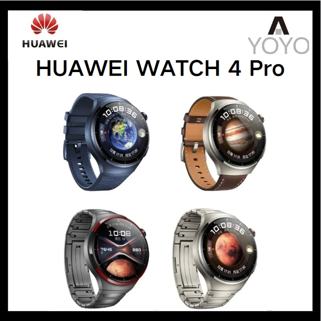 HUAWEI WATCH 4 Pro Leather Strap One-Button Micro Physical Examination ...
