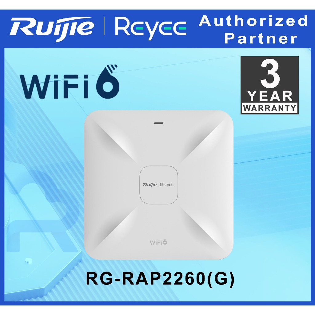 Ruijie RG-RAP2260(G) - AX1800 Dual Band Gigabit Ceiling Mount Access ...