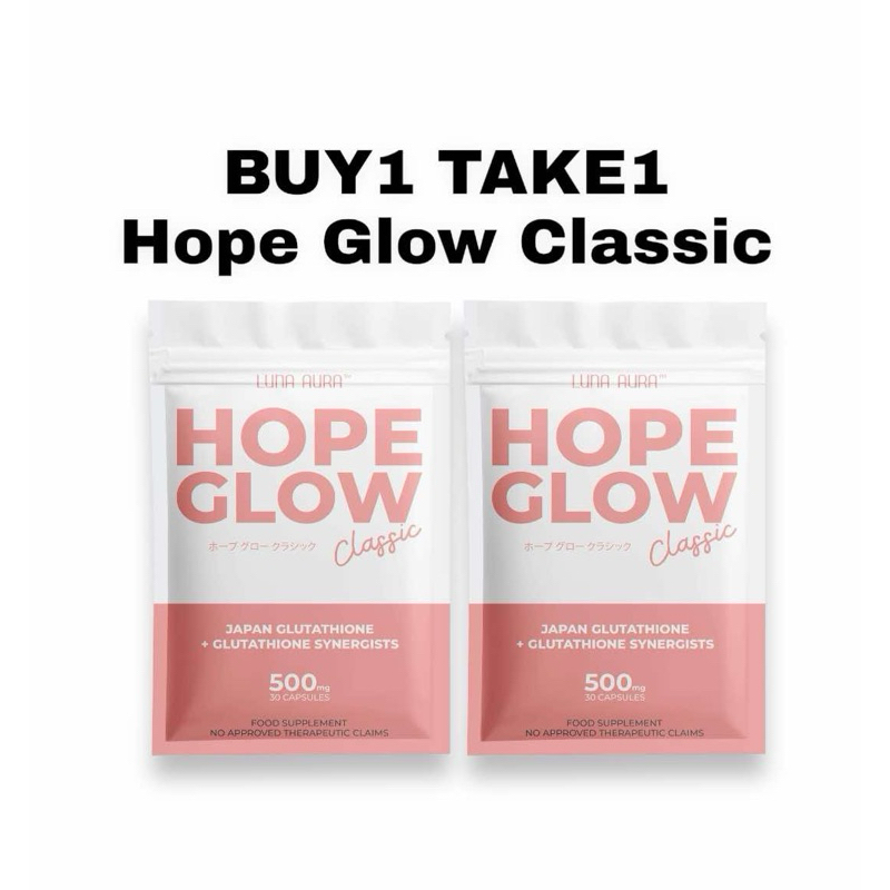 LUNA AURA Hope Glow Glutathione Capsule Skin Whitening, Gluta + Vitamin ...