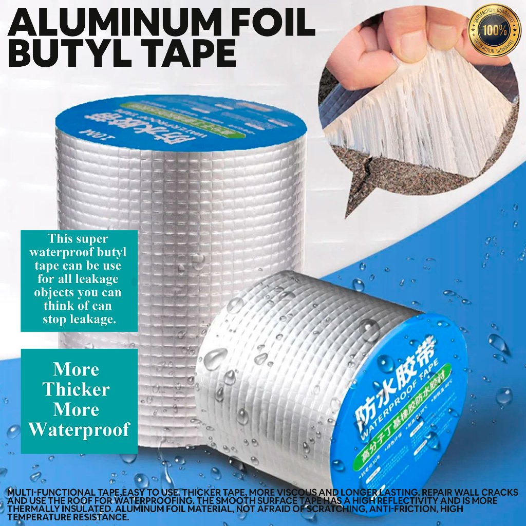 High Quality Butyl Waterproof Aluminum Foil Tape Easy To Use Roof Guard ...