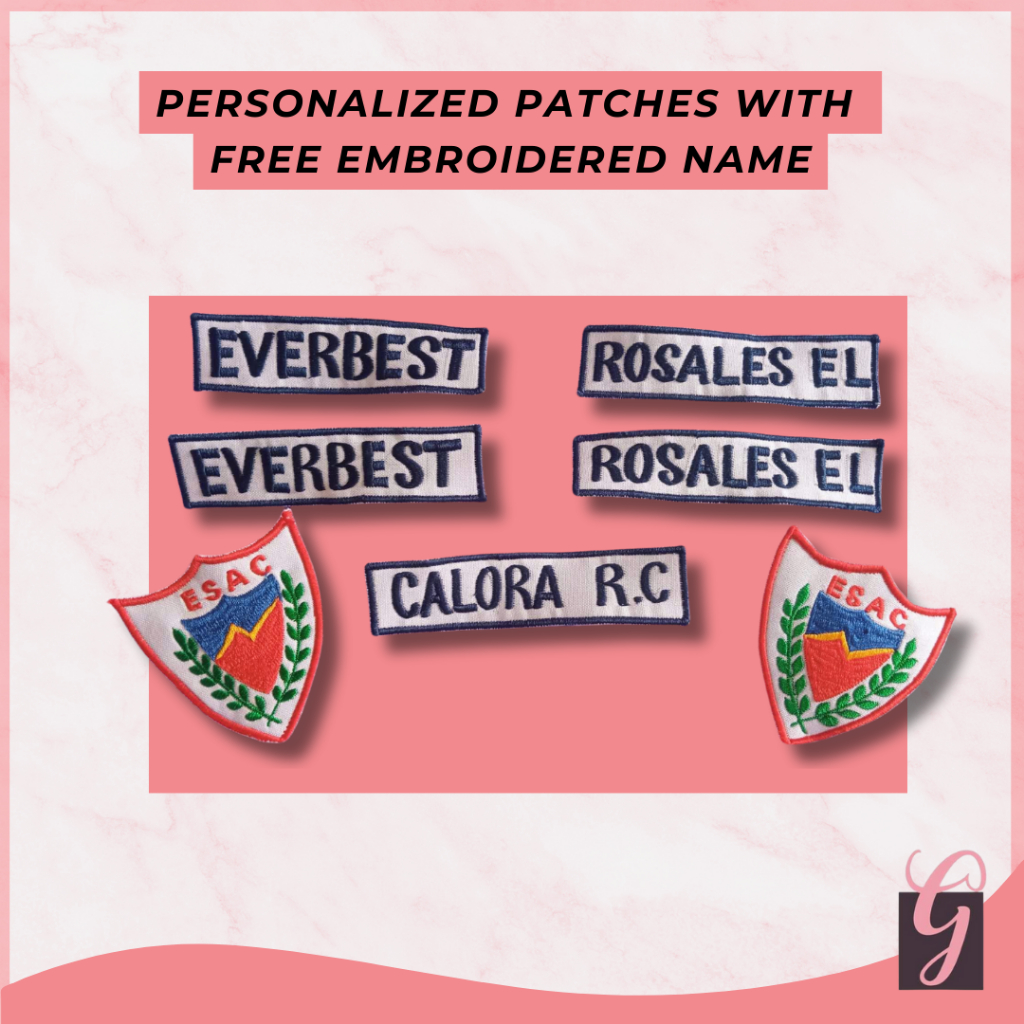 GG | Personalized Patches — Name Cloth — Name Tag | Shopee Philippines