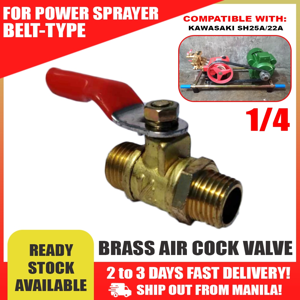 Brass Ball Valve 1/4" / Air Ball Valve 1/4" / Air Cock / Compressor ...