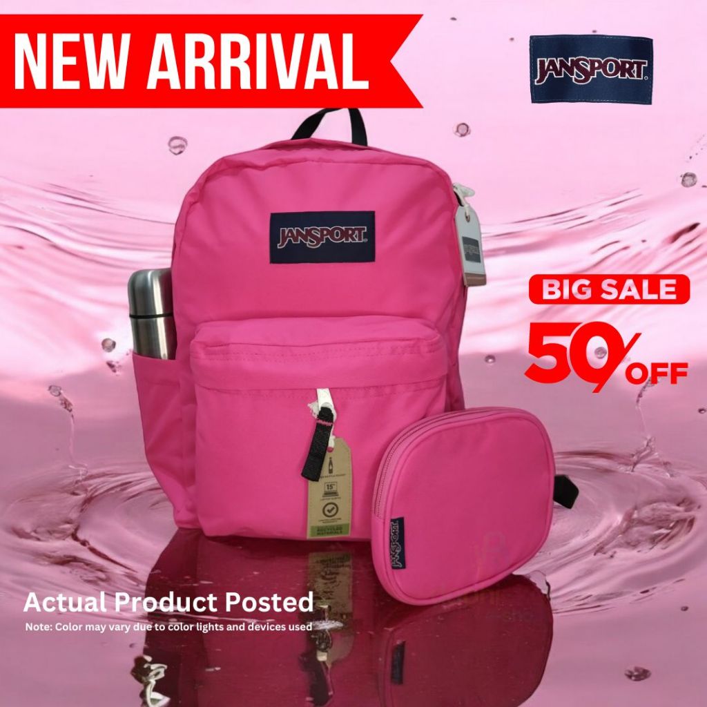 Original Jansport Superbreak Plus Back pack Laptopbag Tumbler Bag with ...