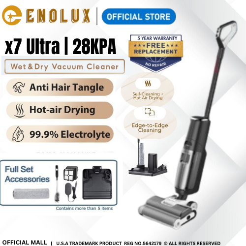 ENOLUX Wet and Dry Cordless Vacuum Cleaner Mop Professional iTech ...