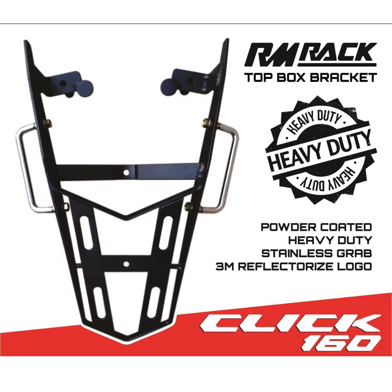 CLICK 160 RM Rack Heavy Duty Top Box Bracket | Shopee Philippines