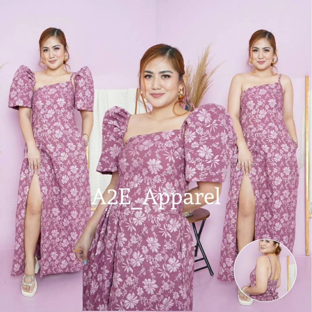 A2E | Amor Filipiniana Dress | Modern Filipiniana Maxi Dress with ...