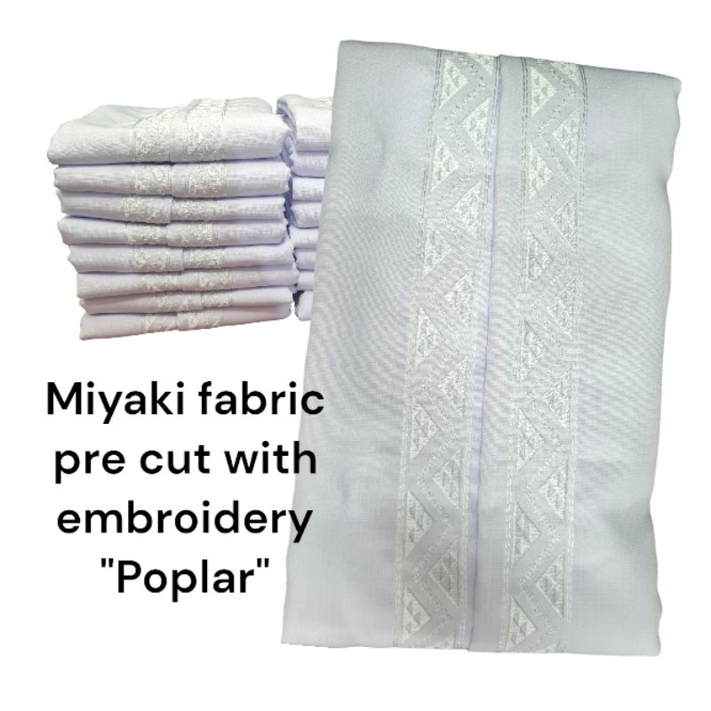 MIYAKI FABRIC PRE CUT WITH EMBROIDERY 1.5 YARDS | Shopee Philippines