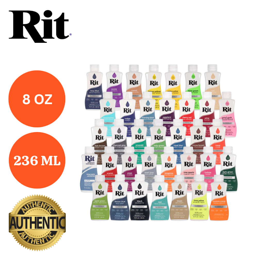 RIT DYE LIQUID BLACK, COLOR STAY DYE FIXATIVE 236 ML | Shopee Philippines