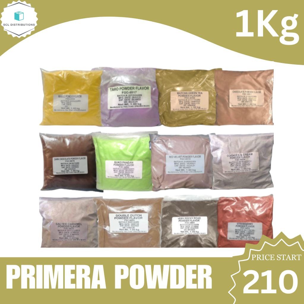 [1KG] Milk Tea Flavored Primera Powder (19 Flavor Available) | Shopee ...