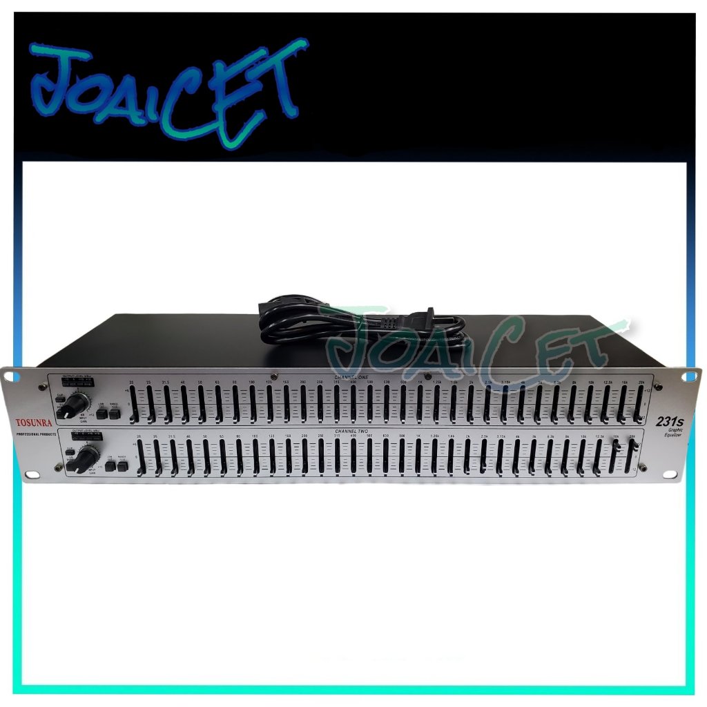 TOSUNRA EQ 231S DUAL 31-BAND GRAPHIC EQUALIZER | Shopee Philippines