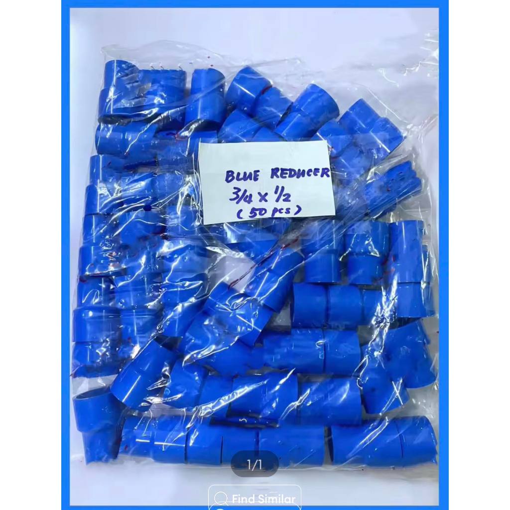 PVC BLUE COUPLING REDUCER 3/4X1/2 , 1X1/2 , 1X 3/4 | Shopee Philippines
