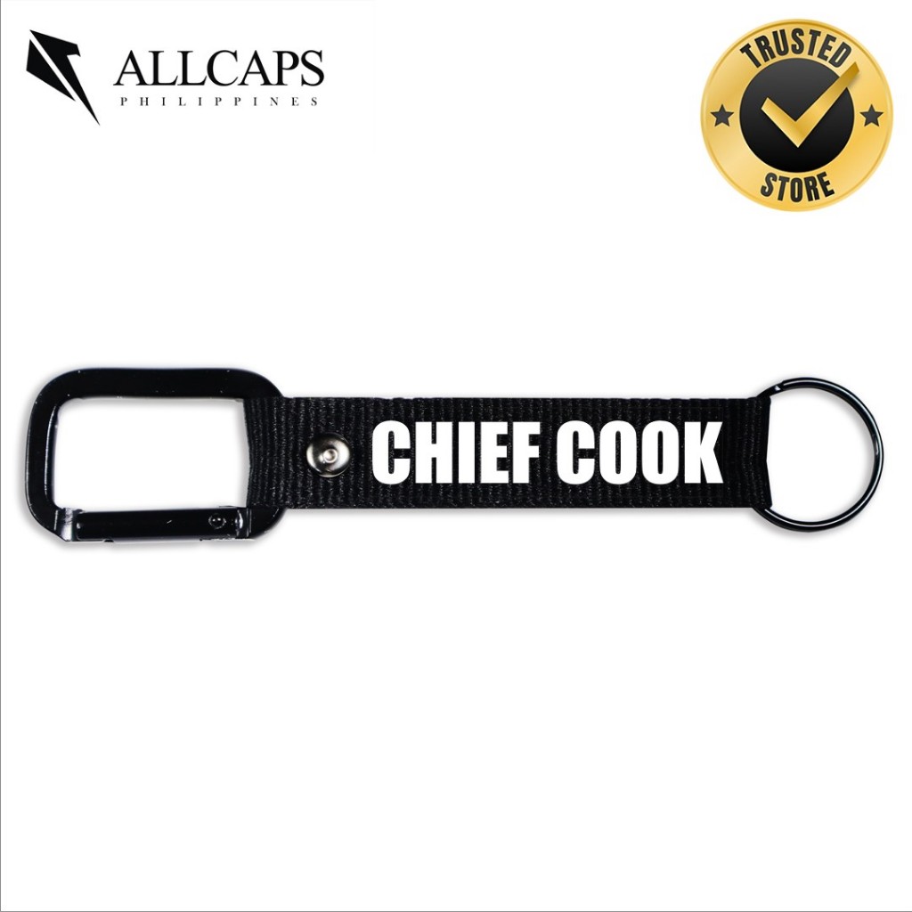 HIGH QUALITY CHIEF COOK LANYARD KEYCHAIN WITH FREE CARABINER AND RING ...