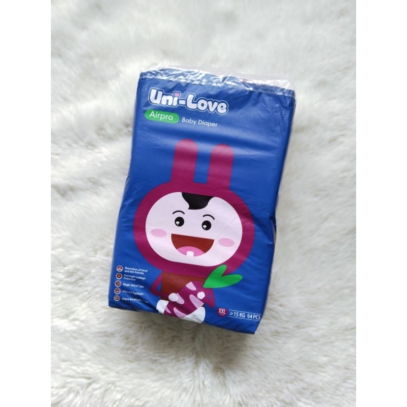 UNILOVE AIRPRO BABY DIAPER BIG PACK 64's ( XXL ) | Shopee Philippines