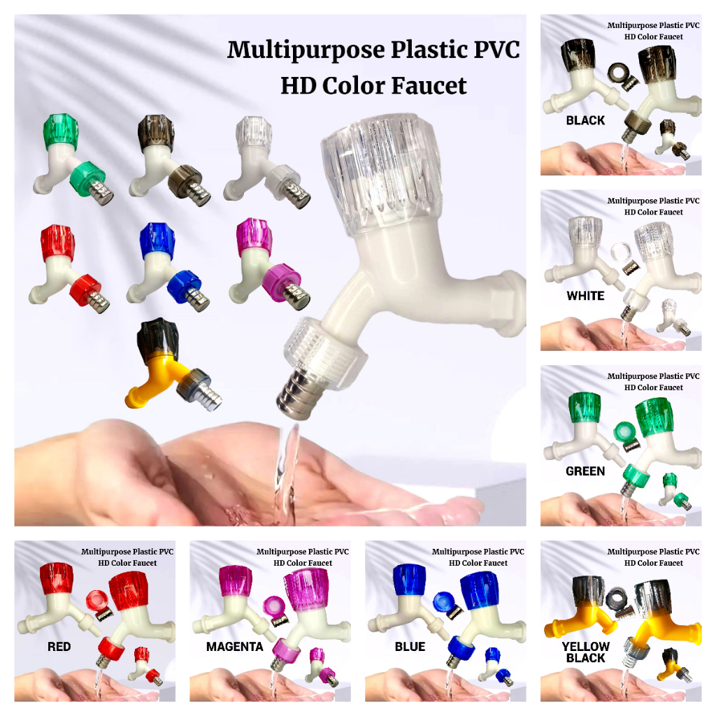 Pvc Faucet Assorted Color Pvc Plastic Tap Water Faucet Gripo ( 1 pcs ...