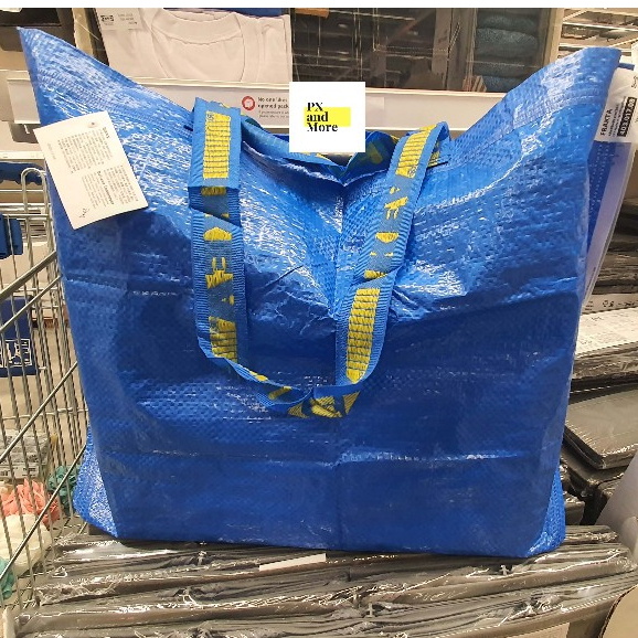 Original FRAKTA Shopping bag, medium, blue, 45x18x45 cm/36 l (17 ¾x7x17 ...