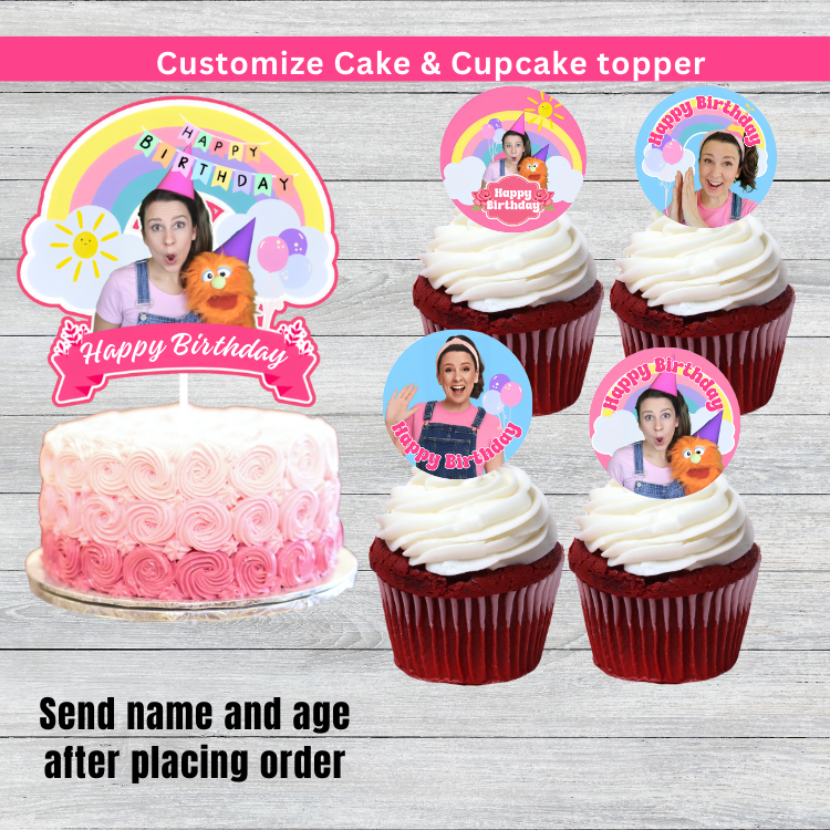 Ms Rachel Cake topper ms rachel cupcake topper cake decoration | Shopee ...