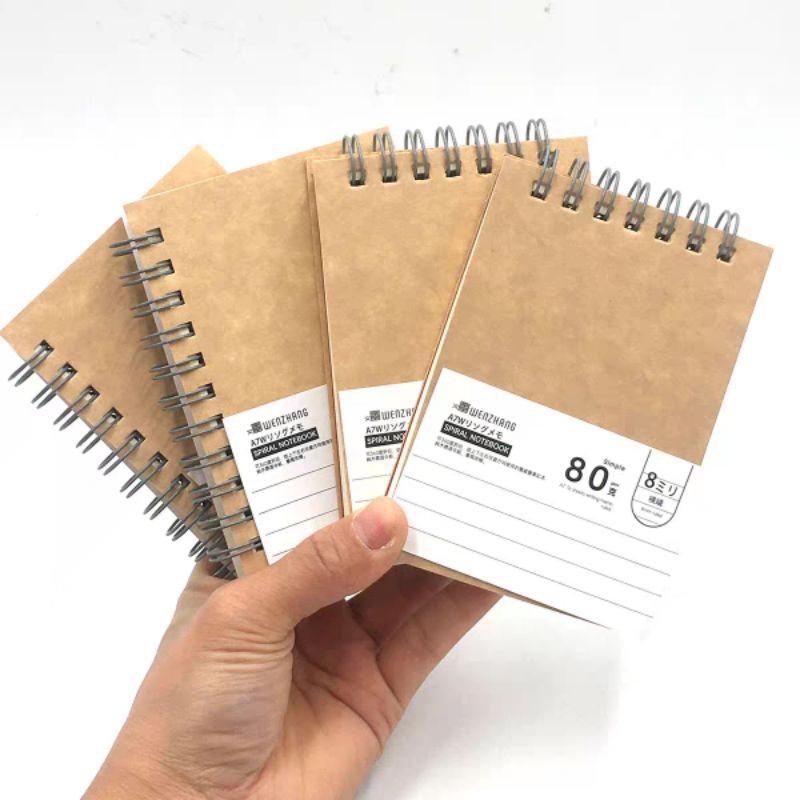 A7 Kraft Mini Pocket Notebook | Shopee Philippines