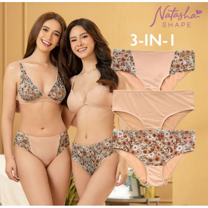 Natasha Lunajade 3-in-1 Mid-rise Panty | Shopee Philippines