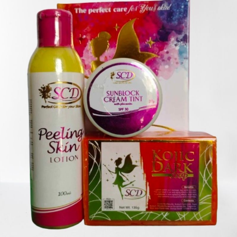 SCD Whitening Face and Body Peeling Lotion Big Set 100ml | Shopee ...