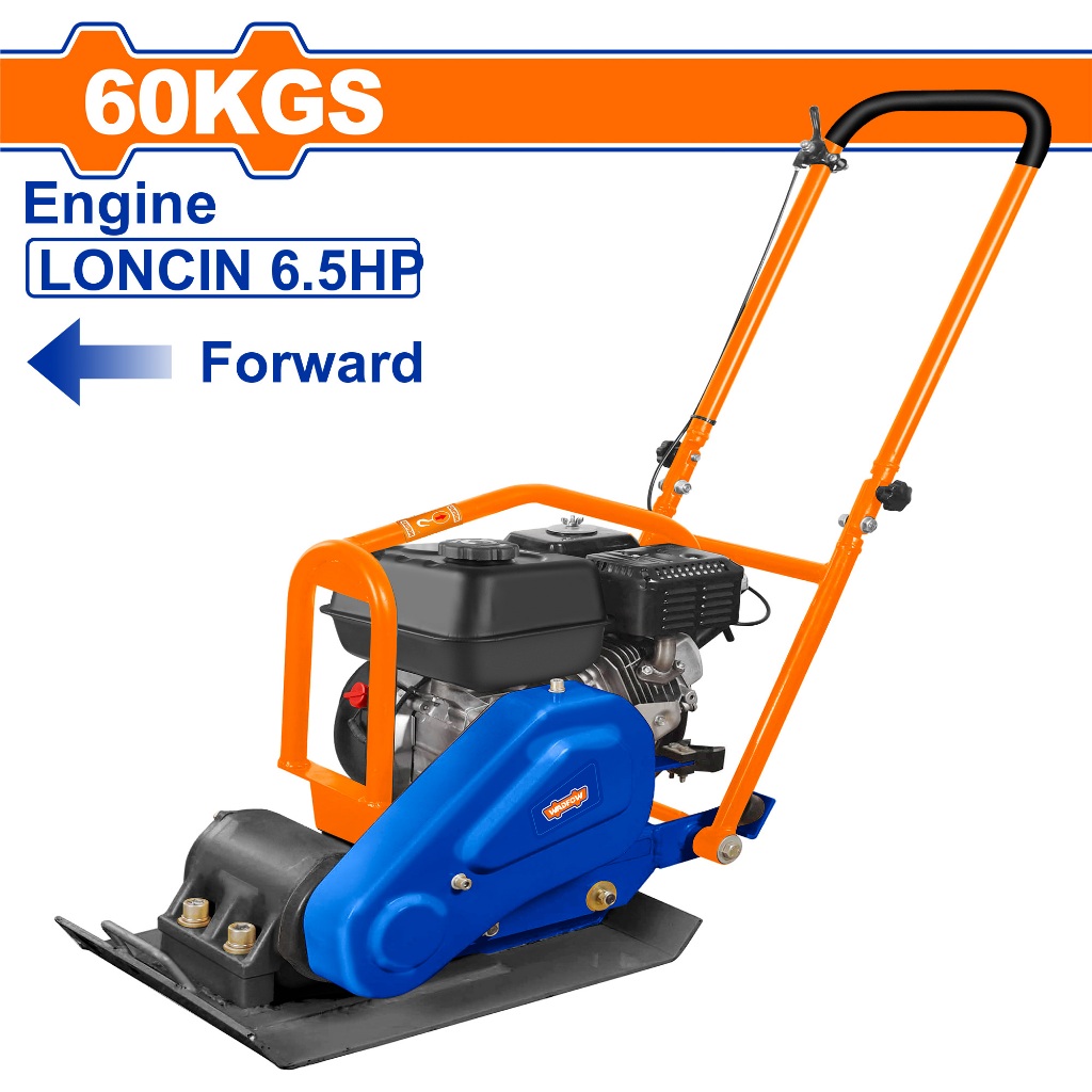 WADFOW Gasoline Plate Compactor 60kg / 90kg Asphalt Soil Compaction ...