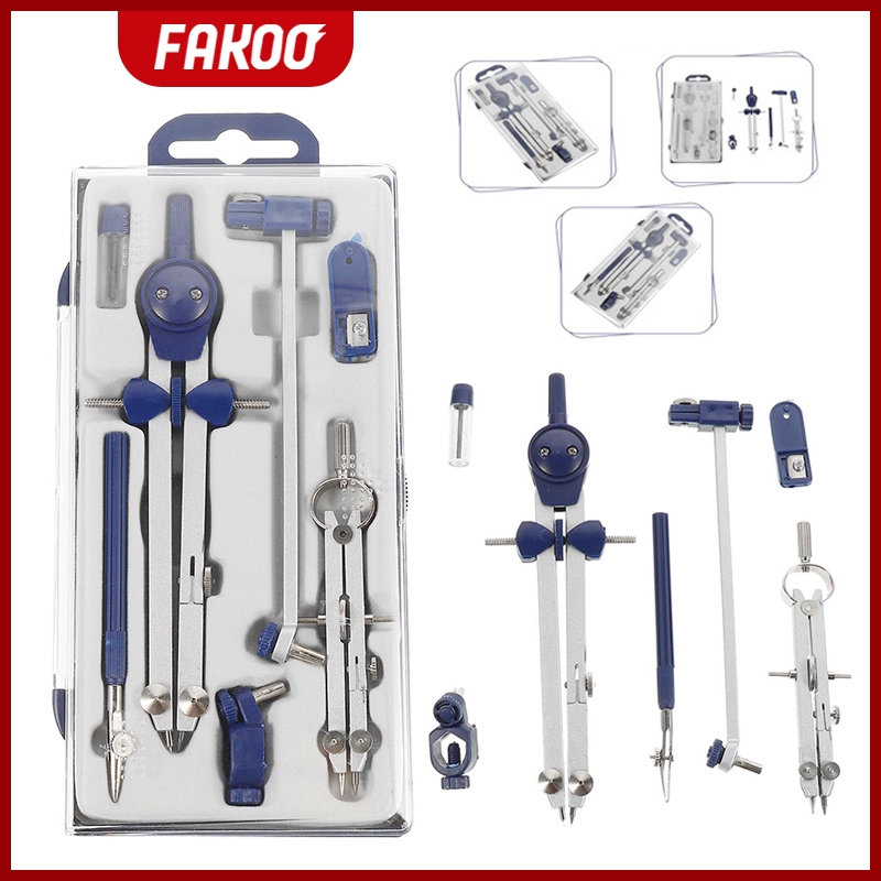 1 Set 7pcs Compass Professional Drawing Compasses Practical Drafting ...