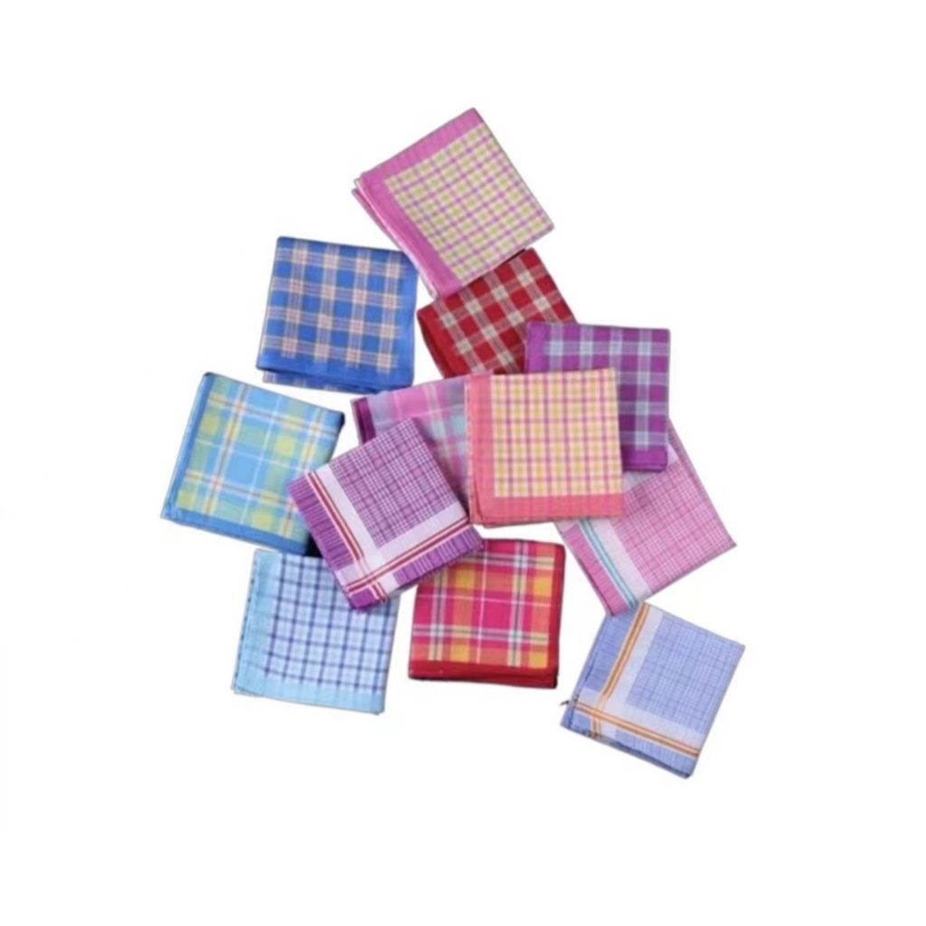 6PCS 12PCS HANDKERCHIEF PANYO COTTON ASSORTED DESIGN AND COLORS FOR ...