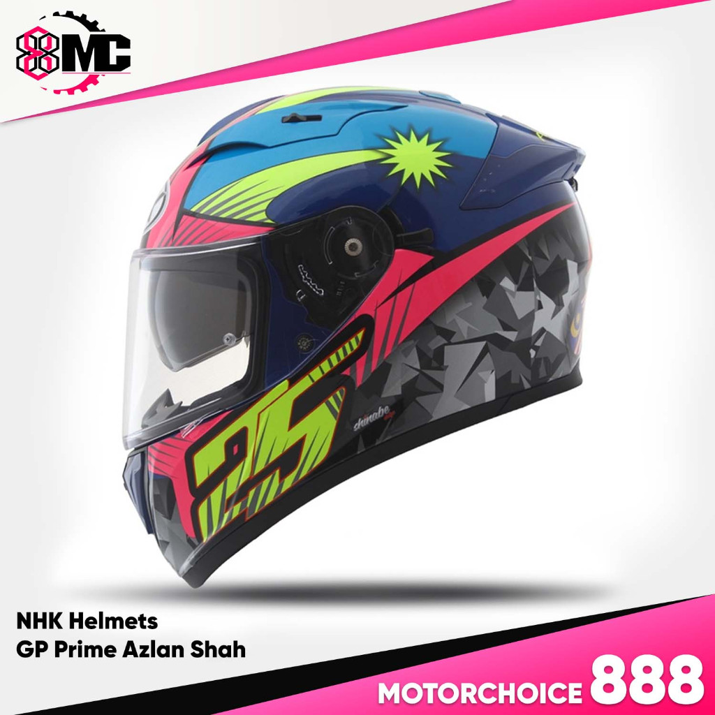 NHK Helmets GP Prime - Azlan Shah Dual Visor Full Face Helmet ...