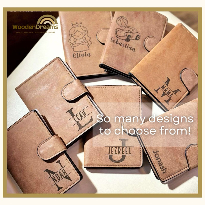 PERSONALIZED Gamuza Leather Passport Passbook Holder Cover Jacket ...
