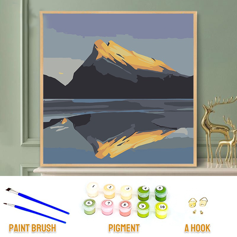 DIY Digital Oil Painting Cartoon Hand-painted Coloring Oil Painting ...