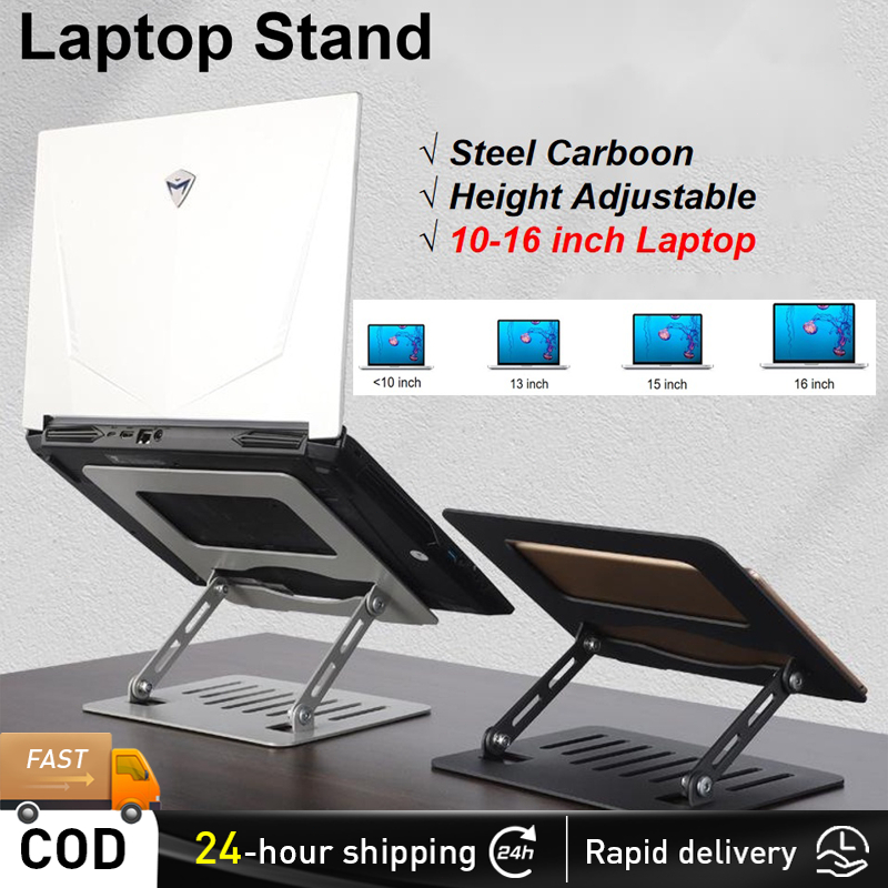 Laptop Stand Aluminum Computer Lifter Portable Folding Stand adjustable ...