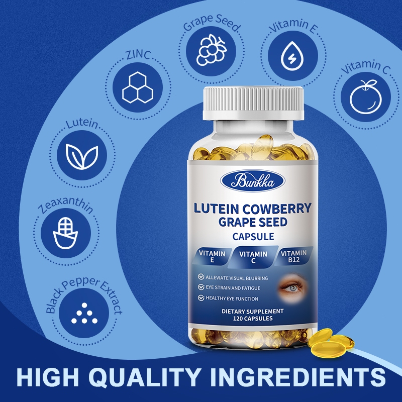 Bunkka Lutein Capsule with Cowberry Grape Improve Healthy Eyesight ...