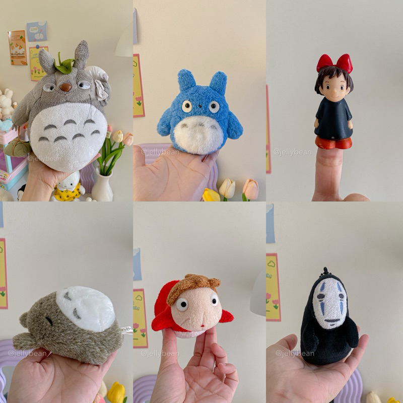 Studio Ghibli Ponyo My Neighbor Totoro Plush Preloved Kiki Finger ...