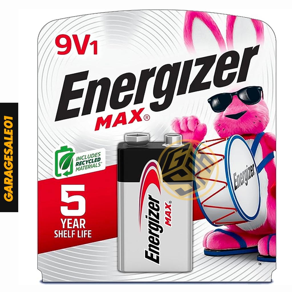 ENERGIZER MAX 9V 9 VOLTS NON RECHARGEABLE BATTERY | Shopee Philippines