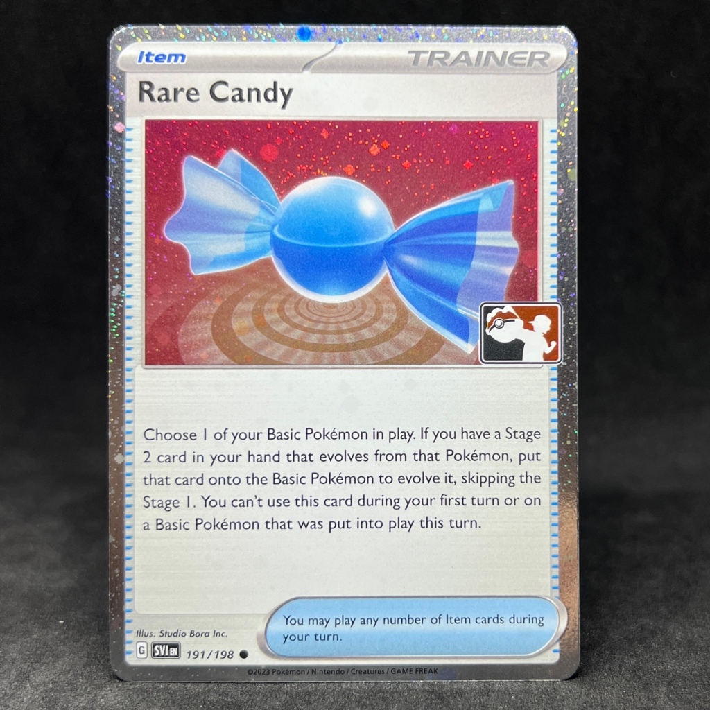 Pokemon TCG Rare Candy 191/198 Stamped Holo 2024 Play Prize Pack Series ...