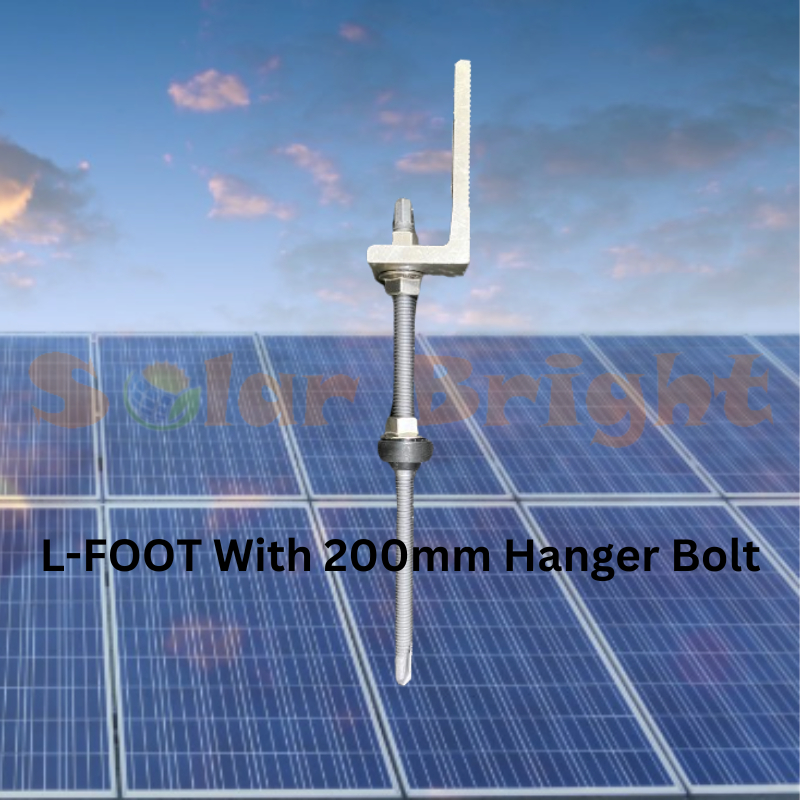 Solar Panel Mounting Roof PV L-Foot with Extension Hanger Bolts For ...