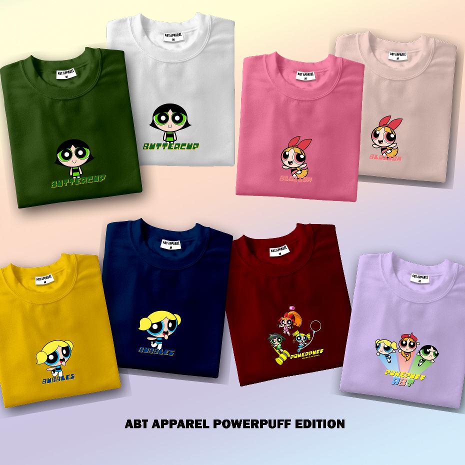 T shirts Powerpuff girls Edition CVC Cotton shirts Graphic | Shopee ...
