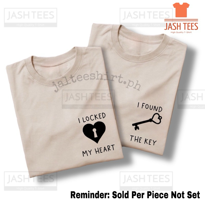 I locked my heart and I found the key Couple T-Shirt Aesthetic ...