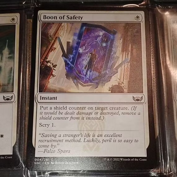 Boon of Safety [C][SNC][ENG][NM] mtg Original Magic the Gathering Cards ...