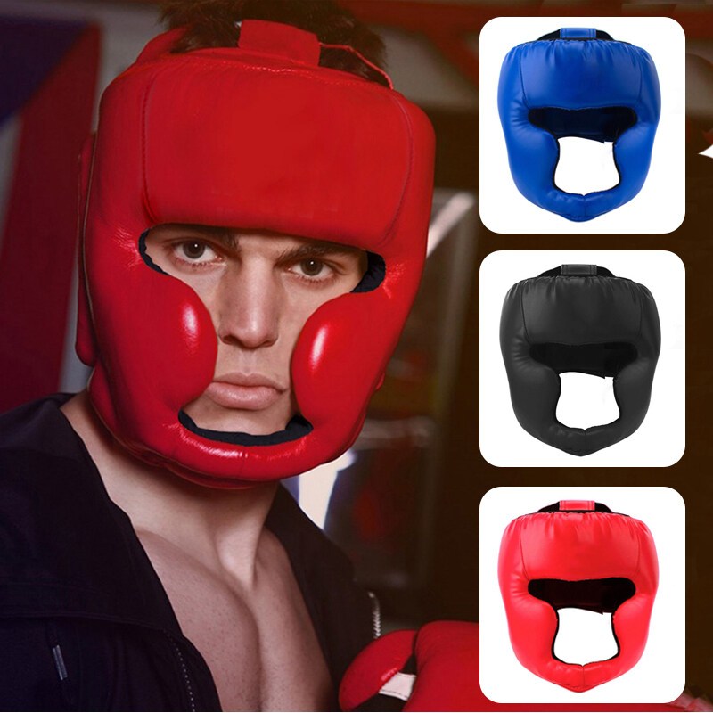 Head Guard Taekwondo PU head equipped with MMA Muay Thai adjustable ...