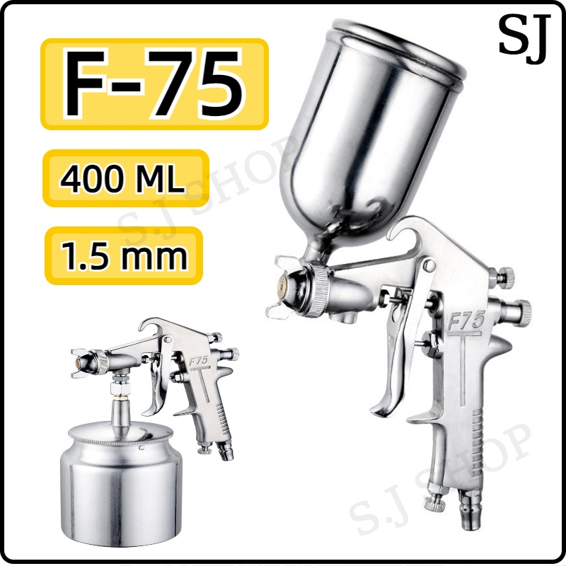 F75 400ml 1.5mm Pneumatic Spray Gun For Cars/Furniture Paint Tool Paint ...
