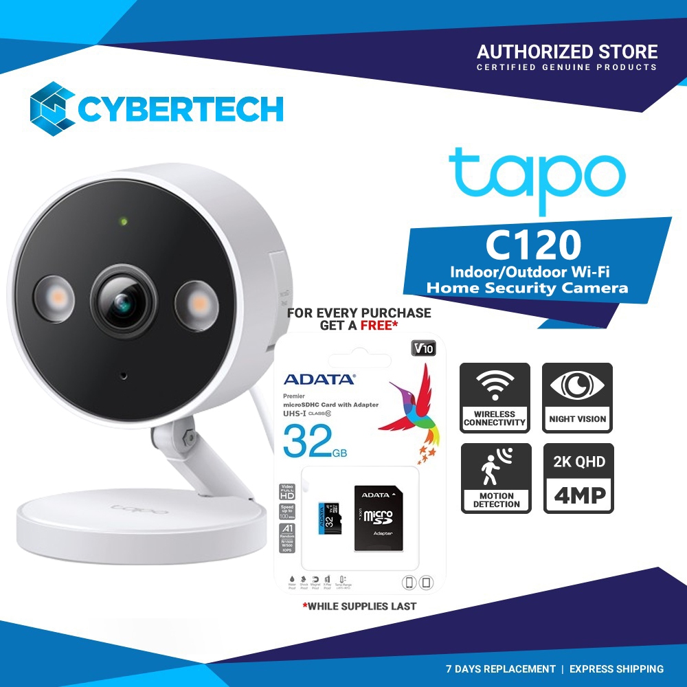 TP-LINK Tapo C120 Tapo Indoor/Outdoor Wi-Fi Home Security Camera | Shopee Philippines