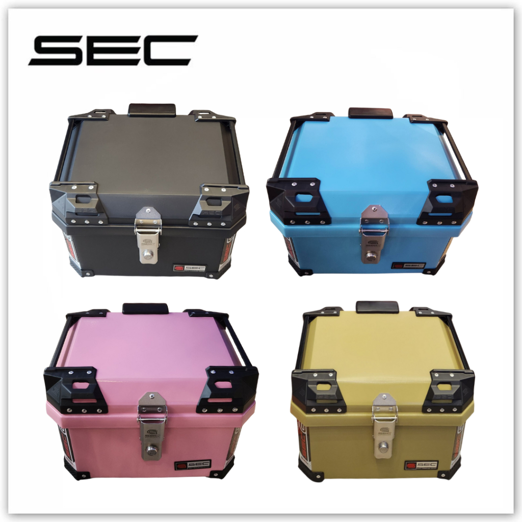 Sec Topbox 45 Liters Top Box for Motorcycle Top Box - SECure (Strong ...