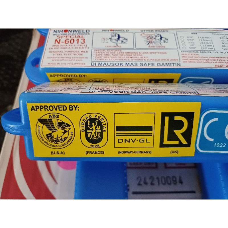 NIHONWELD WELDING ROD SPECIAL N-6013 × 1.6mm & 2.0mm, 1kg/pack | Shopee ...