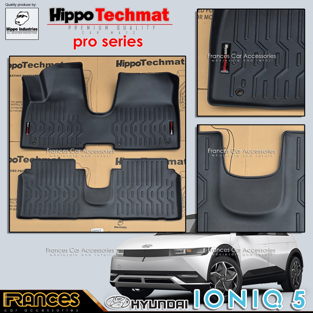 Hyundai Ioniq 5 Hippo Techmat Deep Dish Matting Pro Serries 1st-2nd Row ...