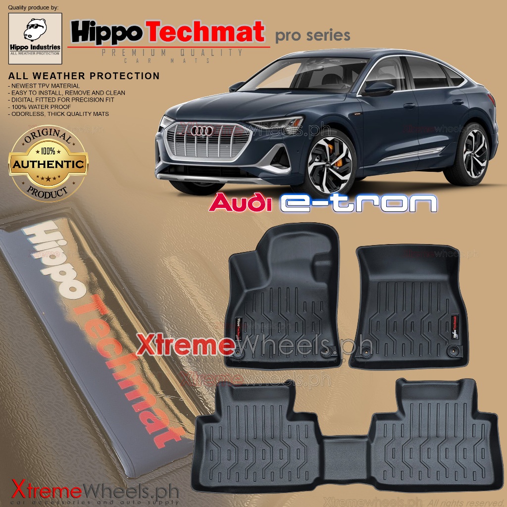 Audi E-tron2023 to 2025 5 1st-2nd row Hippo Techmat Pro Serries Deep ...